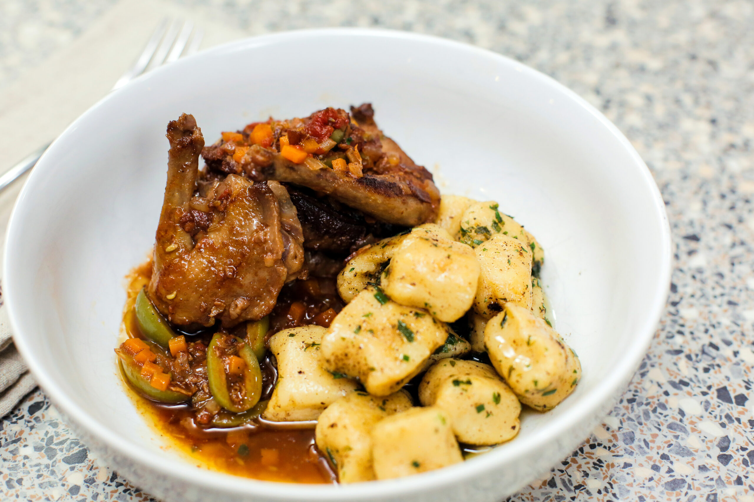 Braised Pigeon with Olives and Vinegar - Andrew Zimmern