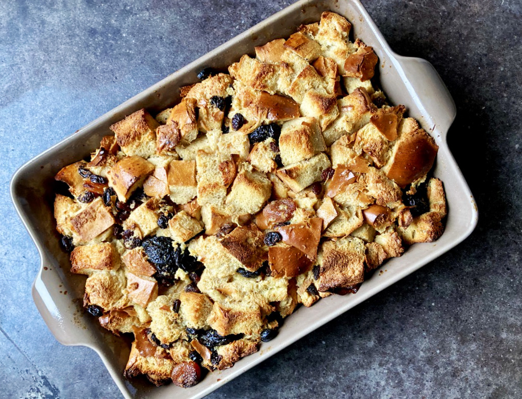 Rum Bread Pudding With Boozy Fruit and Rum Sauce - Andrew Zimmern