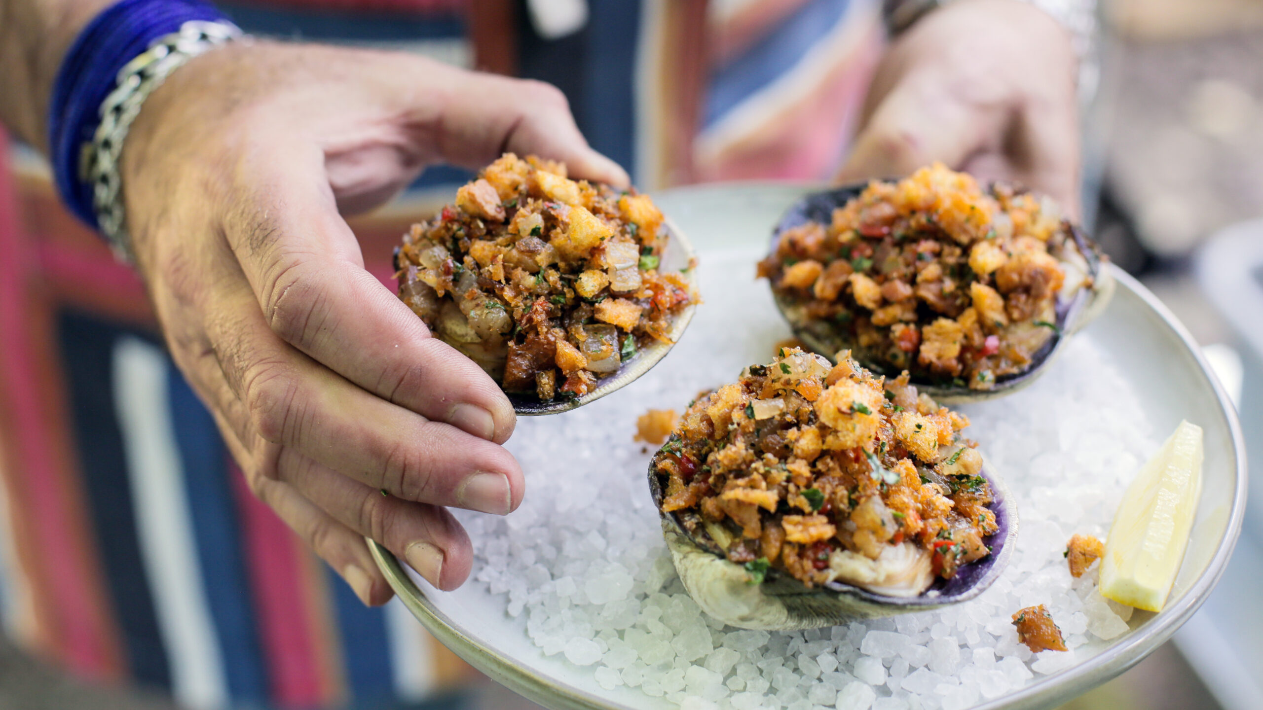 Grilled Clams Casino - Andrew Zimmern