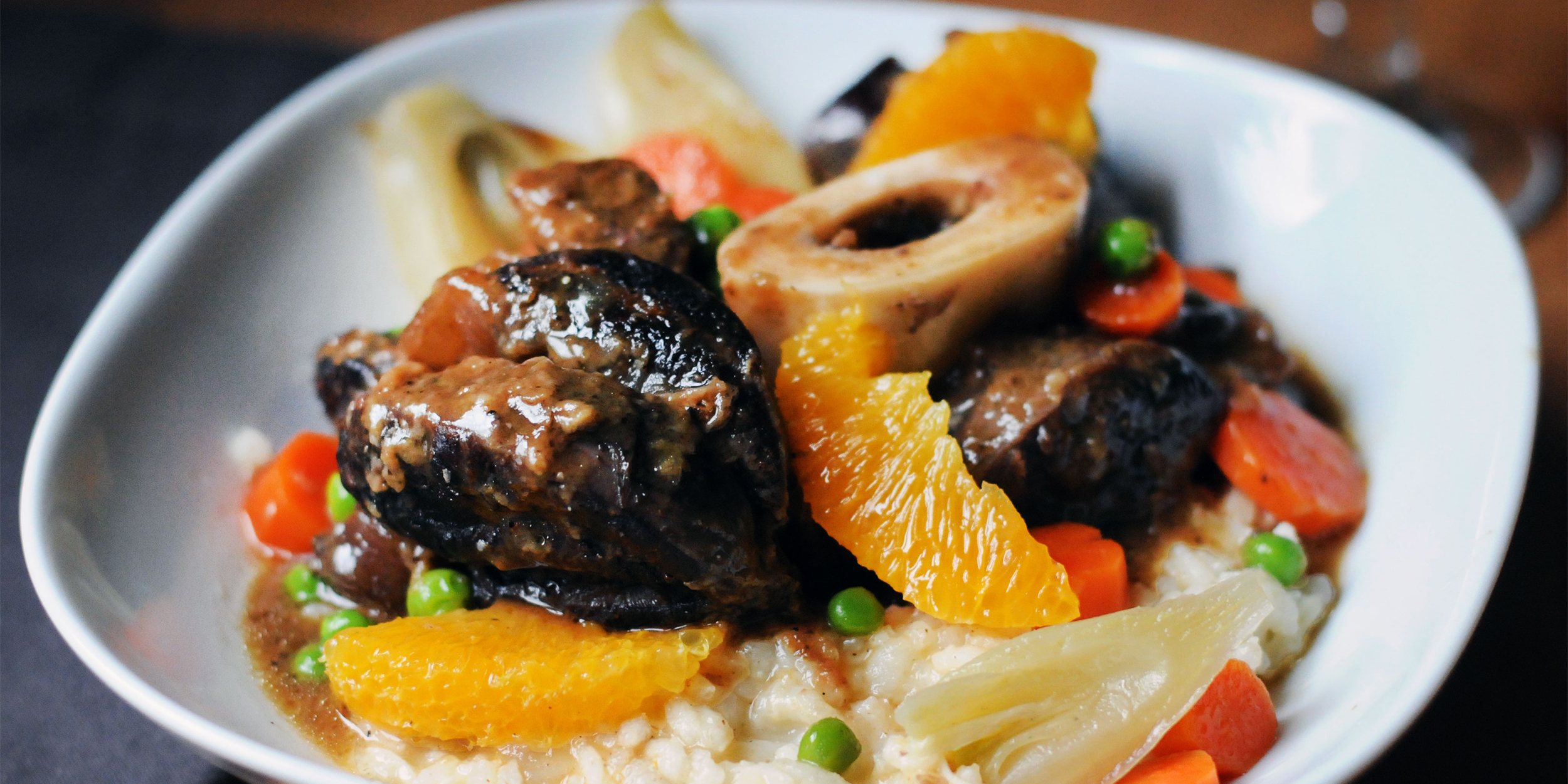 Osso Buco Primavera with Orange & Fennel - Andrew Zimmern