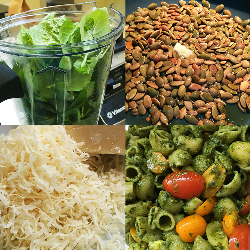 Homemade Basil Pesto with Pumpkin Seeds - Andrew Zimmern