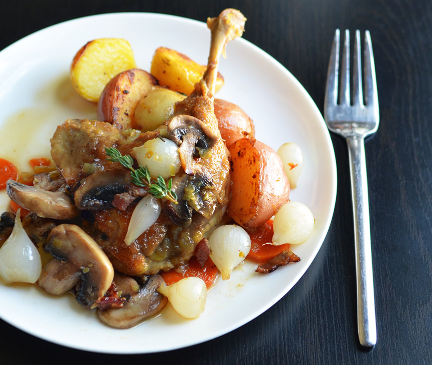 Apple Cider-Braised Duck Legs - Andrew Zimmern