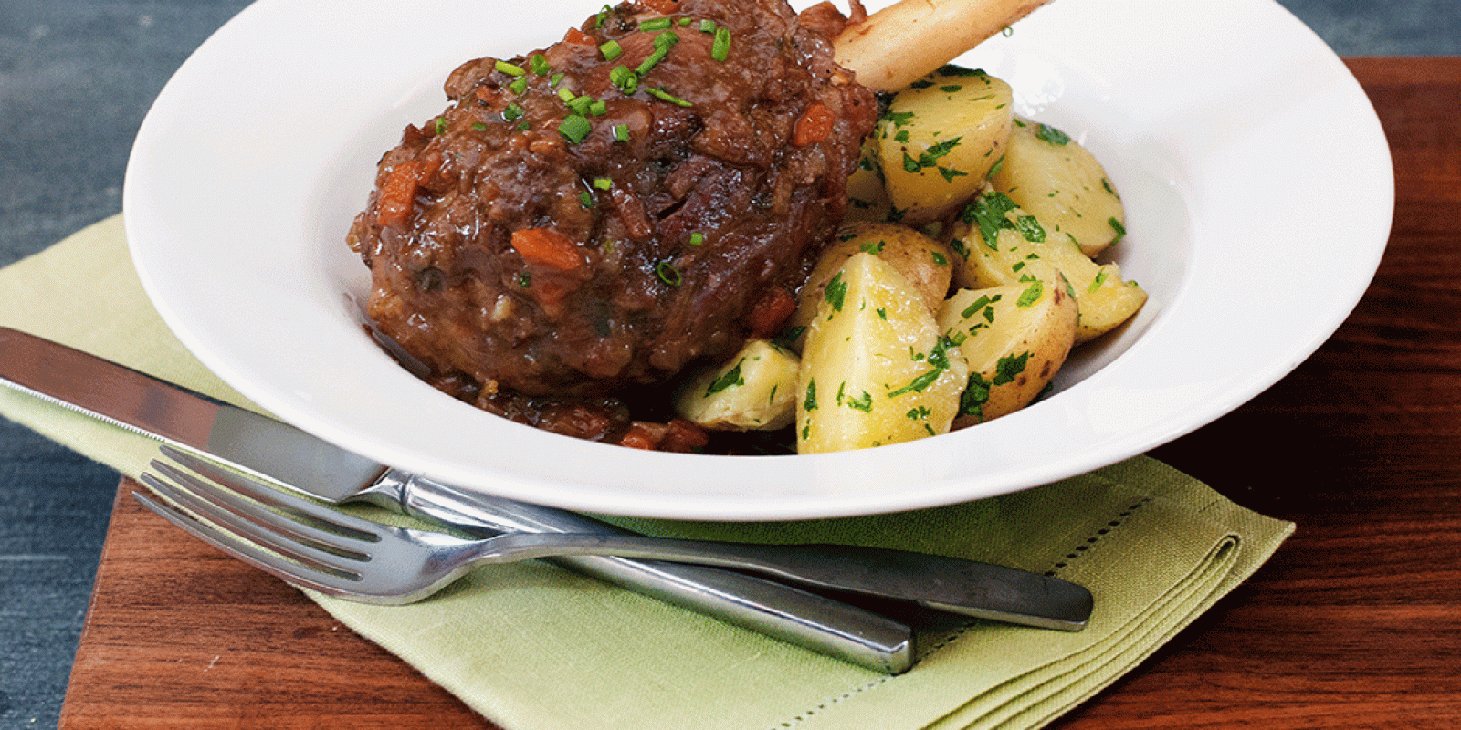 Guinness-Braised Lamb Shanks – Andrew Zimmern