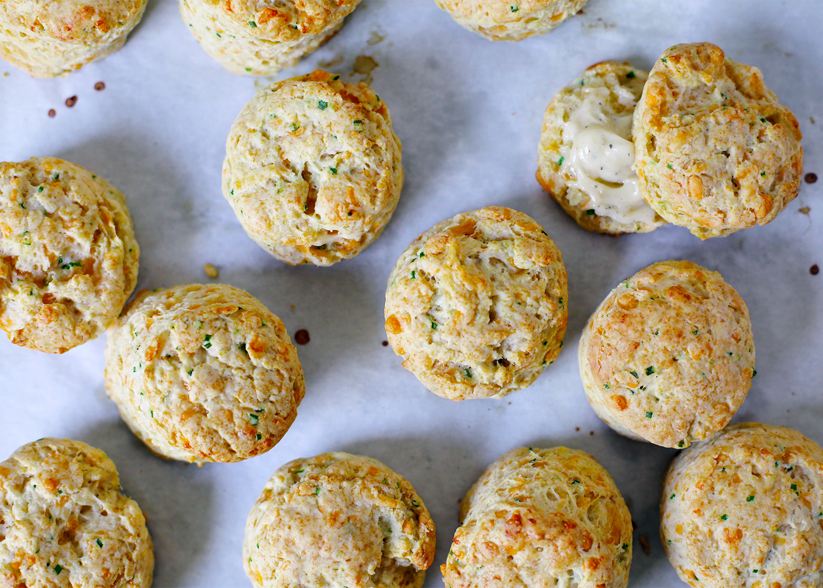 Cheesy Chive Biscuits Recipe with Kate & Matt Jennings - Andrew Zimmern