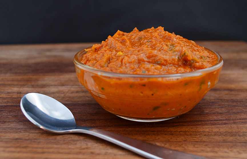 Roasted Red Pepper Relish - Andrew Zimmern