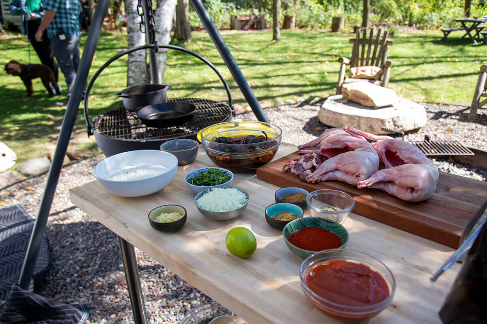 Red Chile Rabbit Tacos with Tomatillo Salsa Recipe - Andrew Zimmern ...