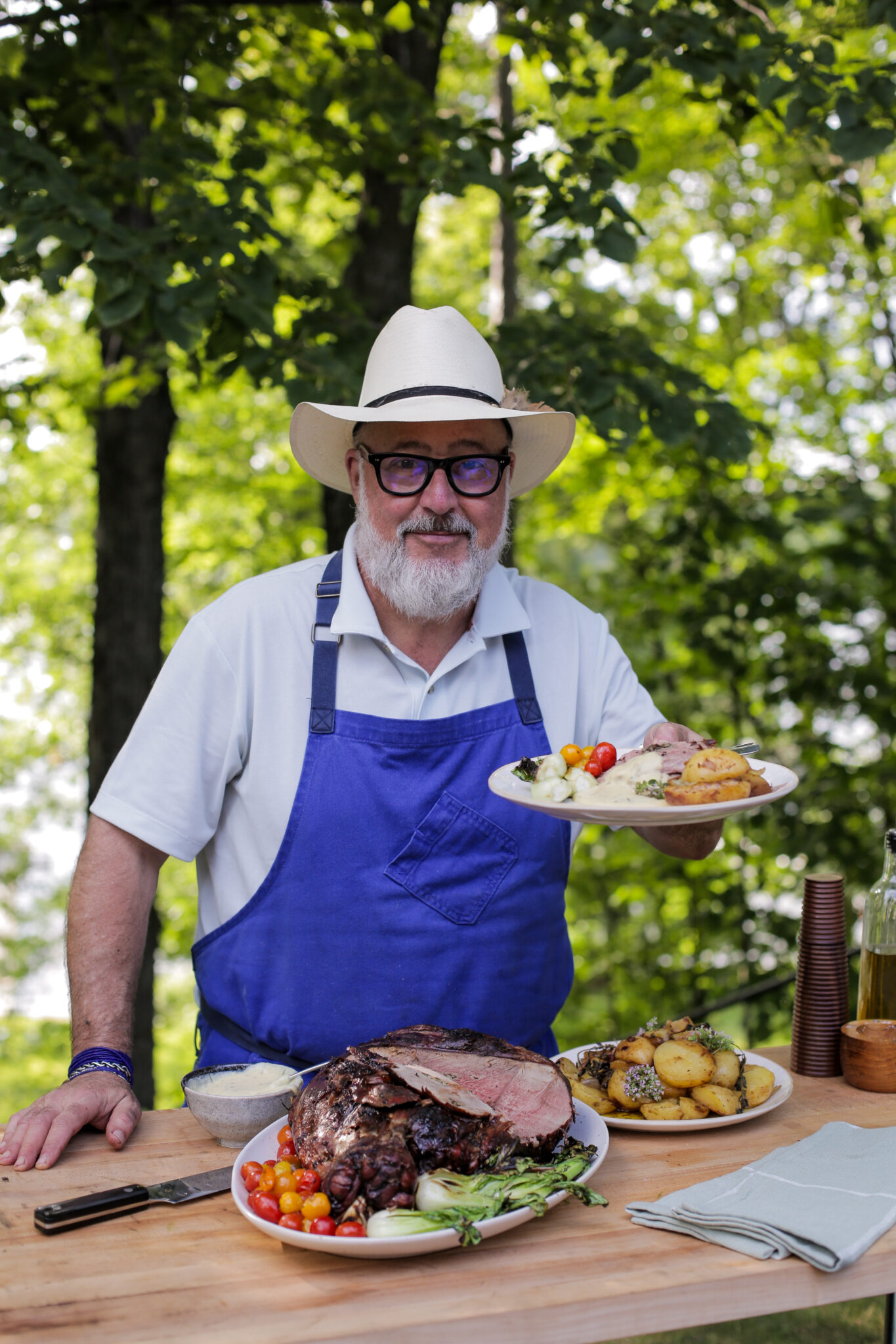 Greek-Style Whole Roasted Antelope Leg - Andrew Zimmern