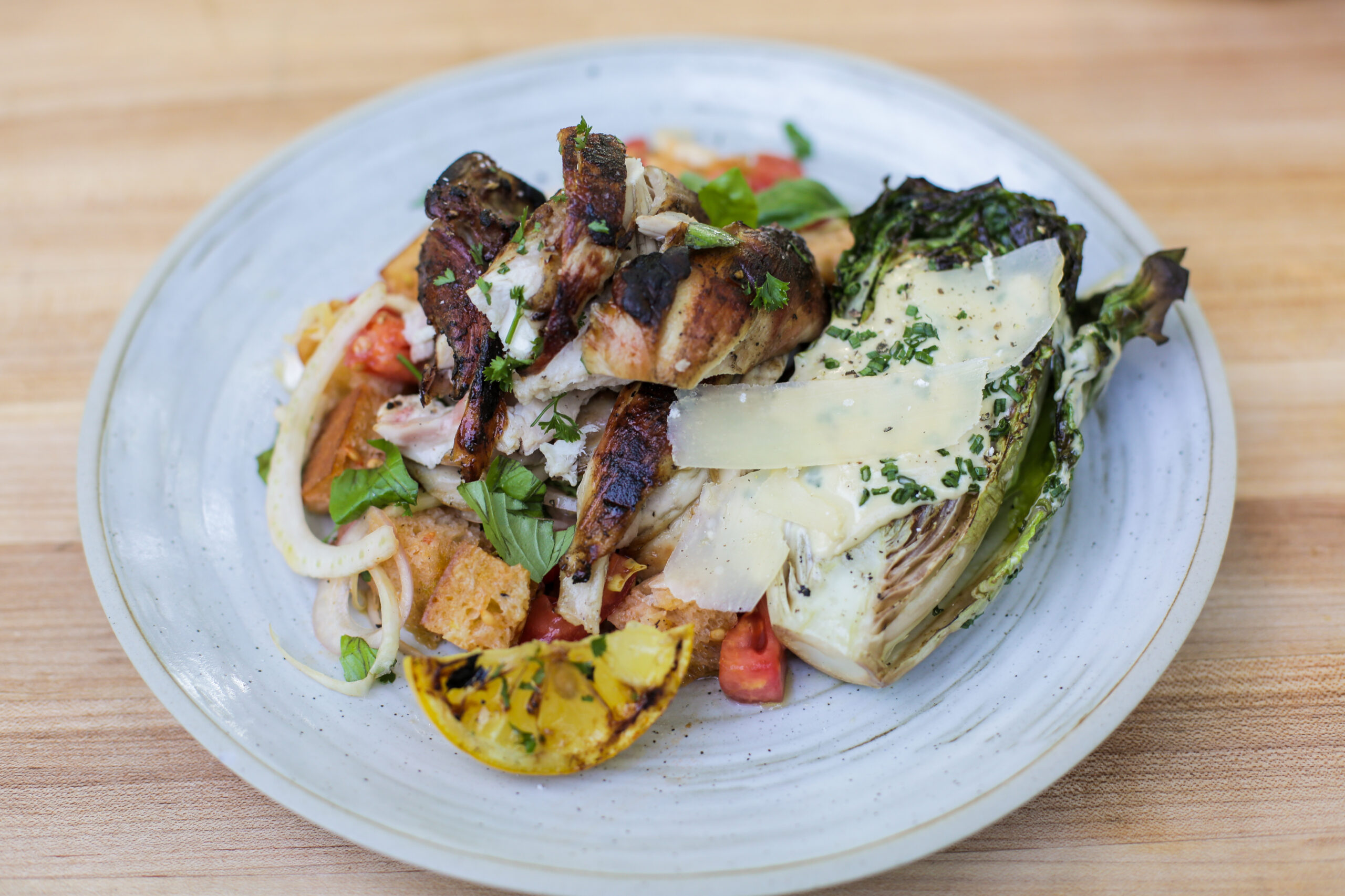 Grilled Rabbit Salad - Andrew Zimmern